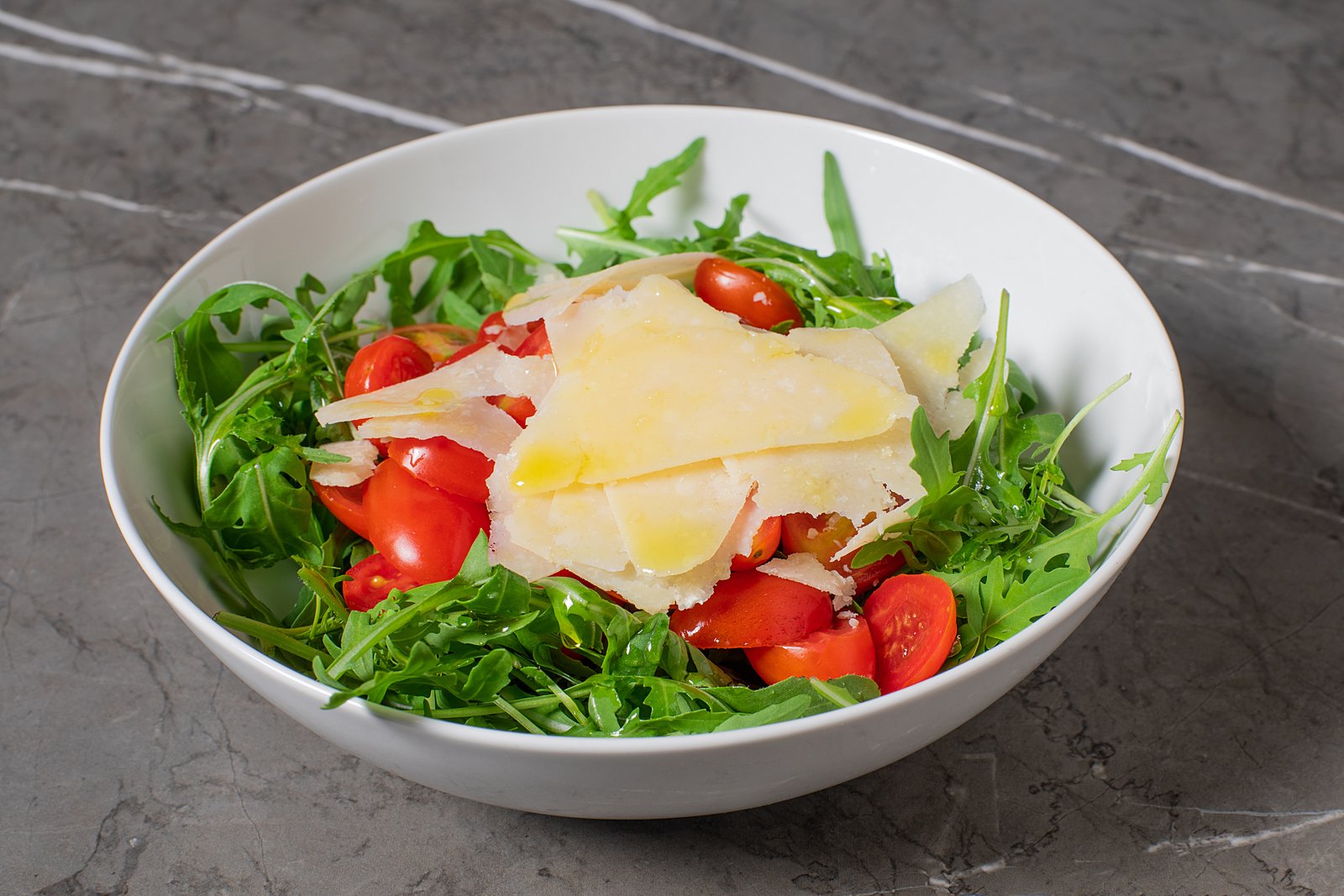 42 paper moon wild rocket salad, cherry tomatoes, 24 months parmesan ...